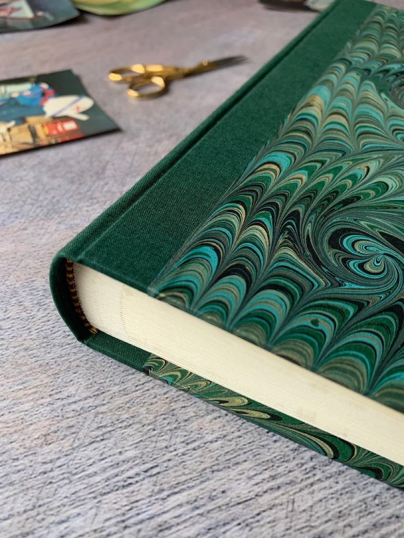 Marbled Photo Album - Dark Green – Marmor Paperie